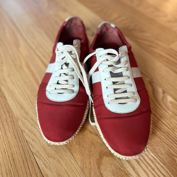 Bally | Shoes | Bally Red Sneaker | Poshmark